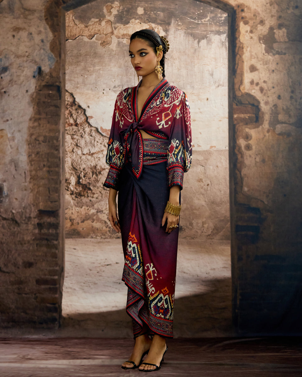 Kasbah : Rubali/Indonesia - Black/Maroon – Rajdeep Ranawat