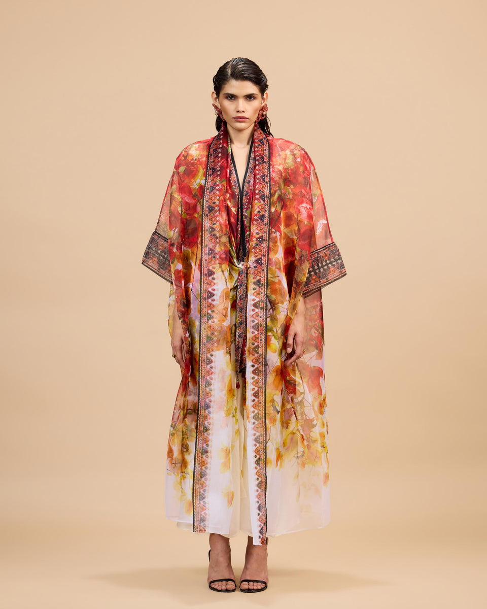 Letters to Juliet : Kimono/Trinika - Red/Rust/Gold – Rajdeep Ranawat