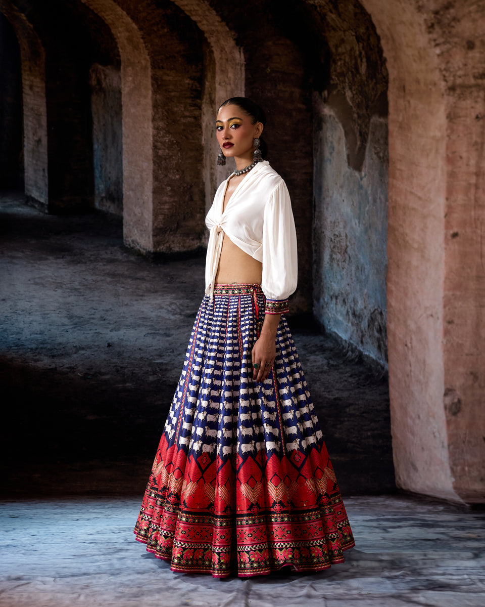 Bethari : Rubali/Leela - Navy – Rajdeep Ranawat