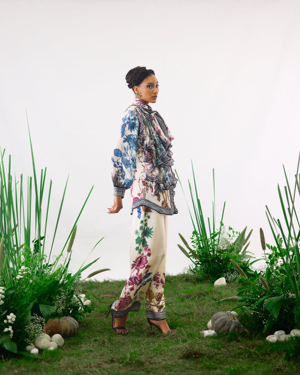 Florence : Franchesca - White/Multi – Rajdeep Ranawat