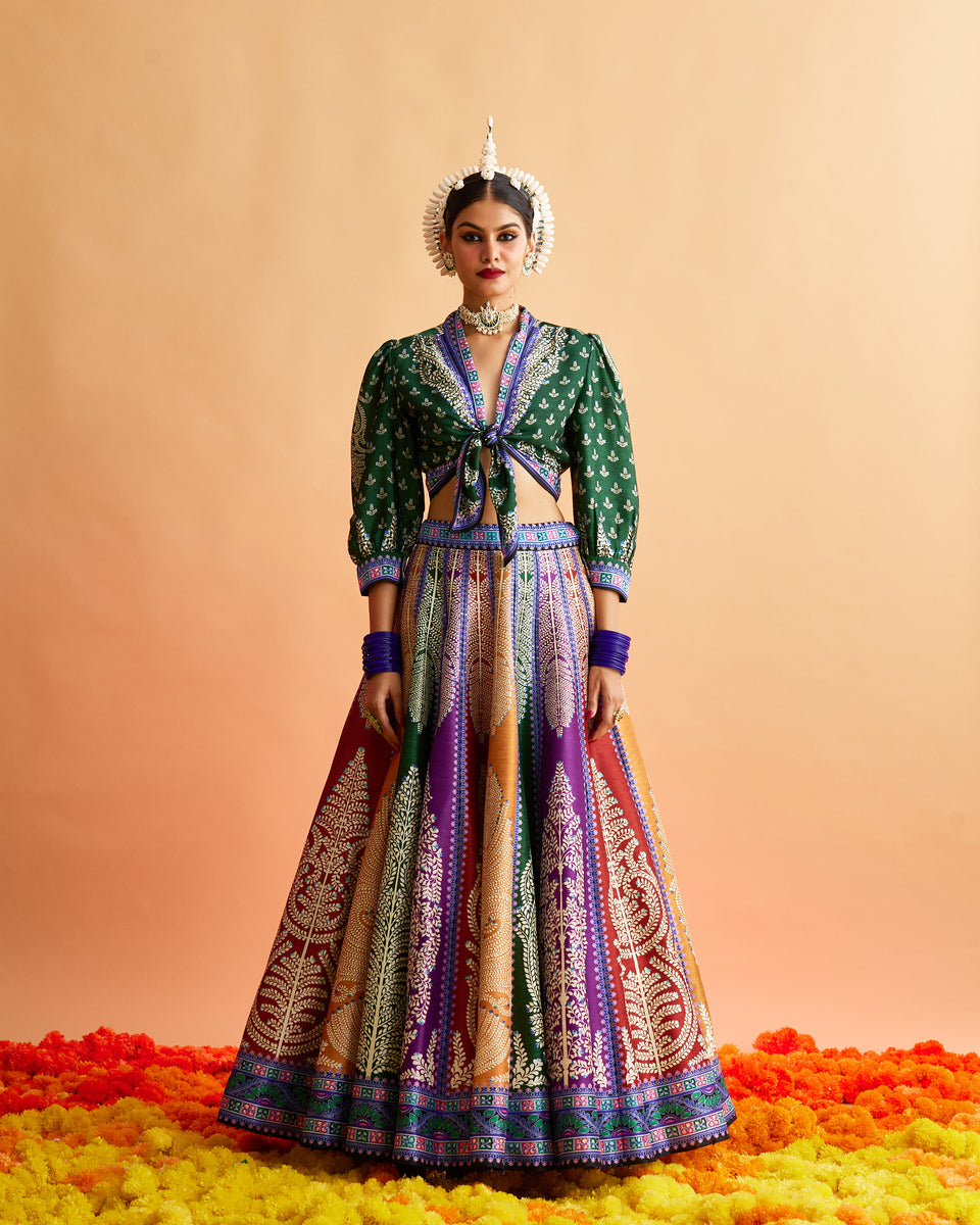 Ganjam : Rubali Leela - Emerald/Multi – Rajdeep Ranawat