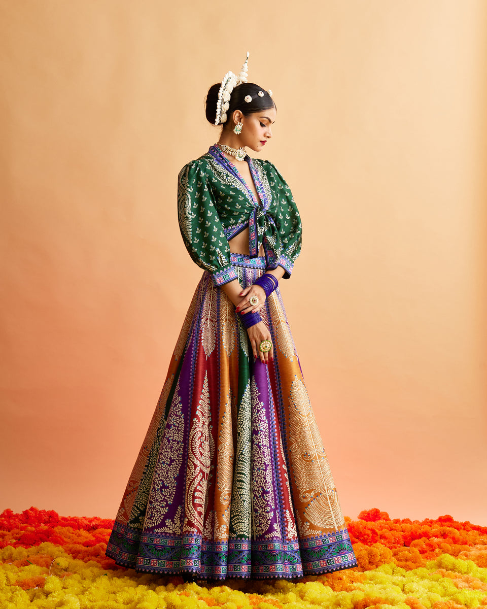 Ganjam : Rubali Leela - Emerald/Multi – Rajdeep Ranawat