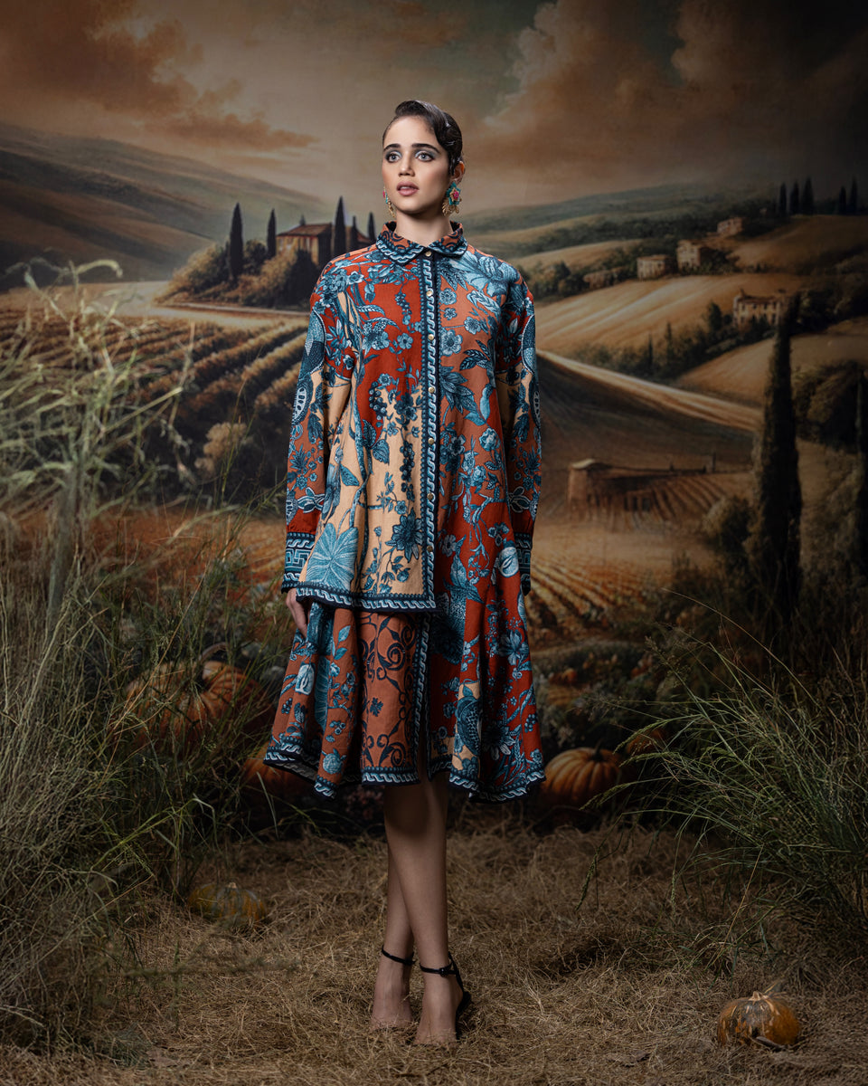 Florence : Livia - Rust/Blue – Rajdeep Ranawat